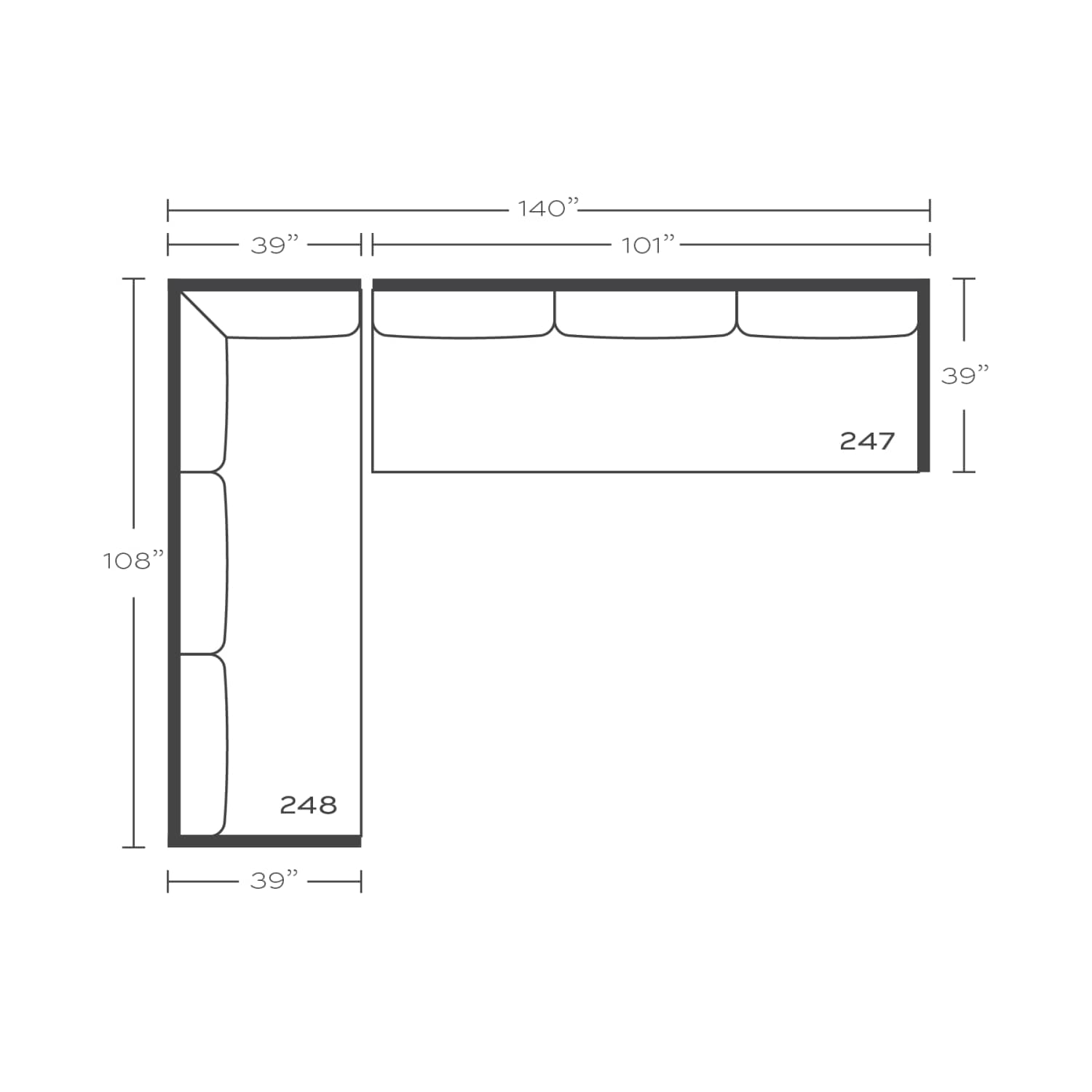 Freya Sectional - Rowe Furniture