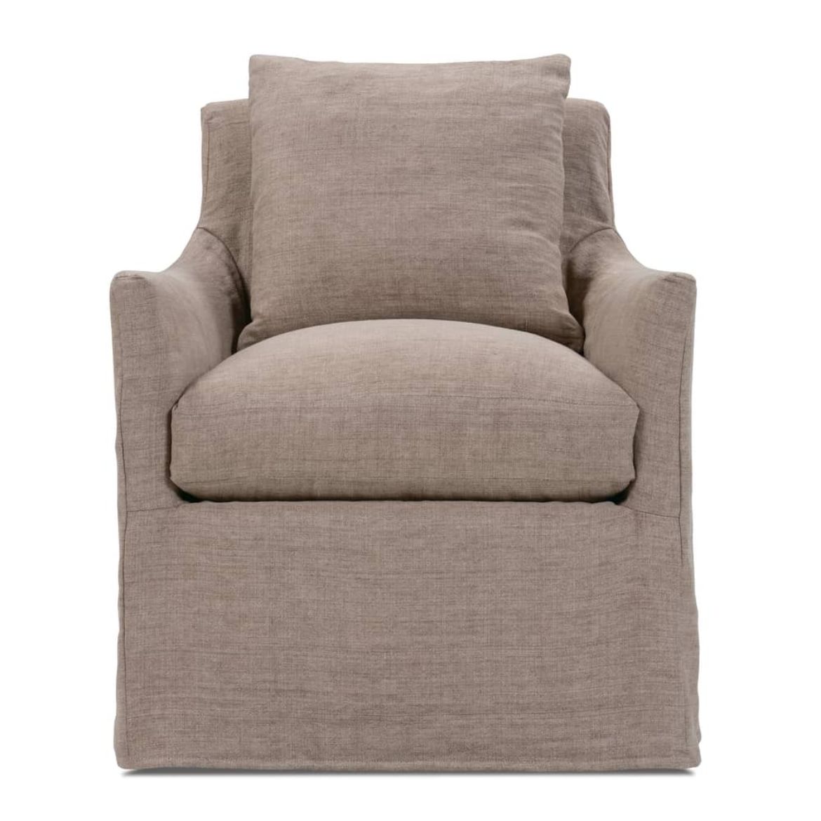 Ingrid Slipcovered Swivel Chair w/ Glider Option - Rowe Furniture