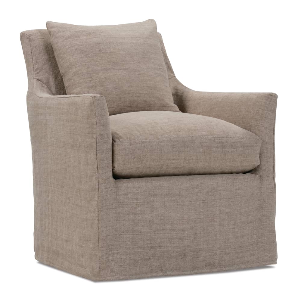 Ingrid Slipcovered Swivel Chair w/ Glider Option - Rowe Furniture
