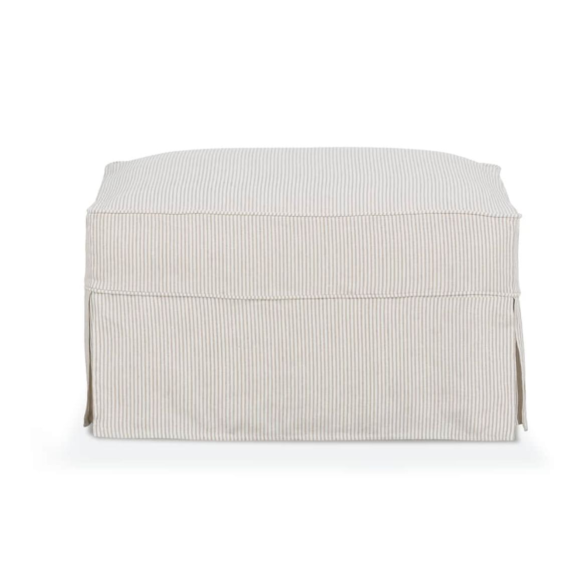 Kate Slipcovered Ottoman w/Slipcovered - Rowe Furniture